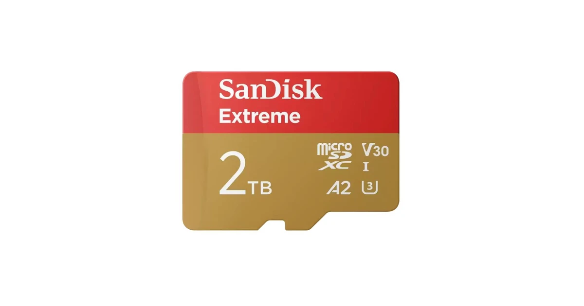 KARTA SANDISK EXTREME microSDXC 2TB 240/140 MB/s A2 C10 V30 UHS-I U3